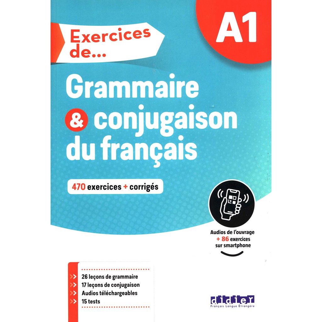 French grammar learning book: Exercices de Grammaire et conjugaison du ...