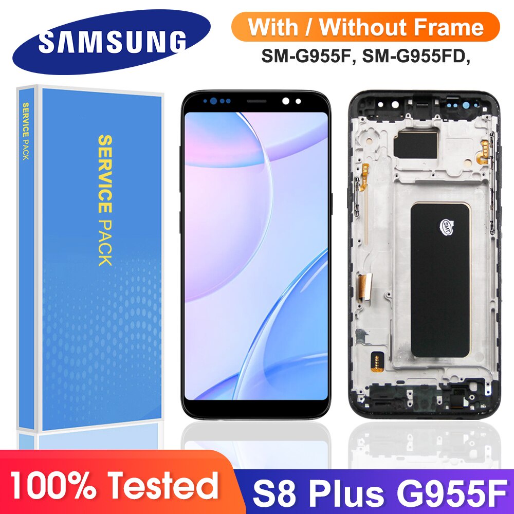 AAA+ Quality S8 Plus G955F G955FD Display Screen With Frame, for ...