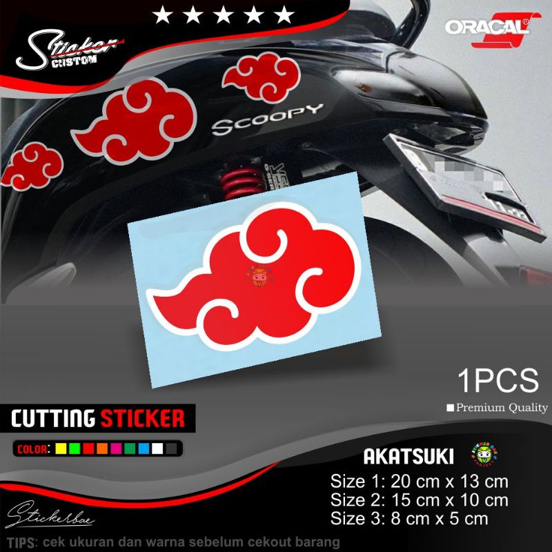 Akatsuki logo cutting stickers stacked per pc | Shopee Philippines