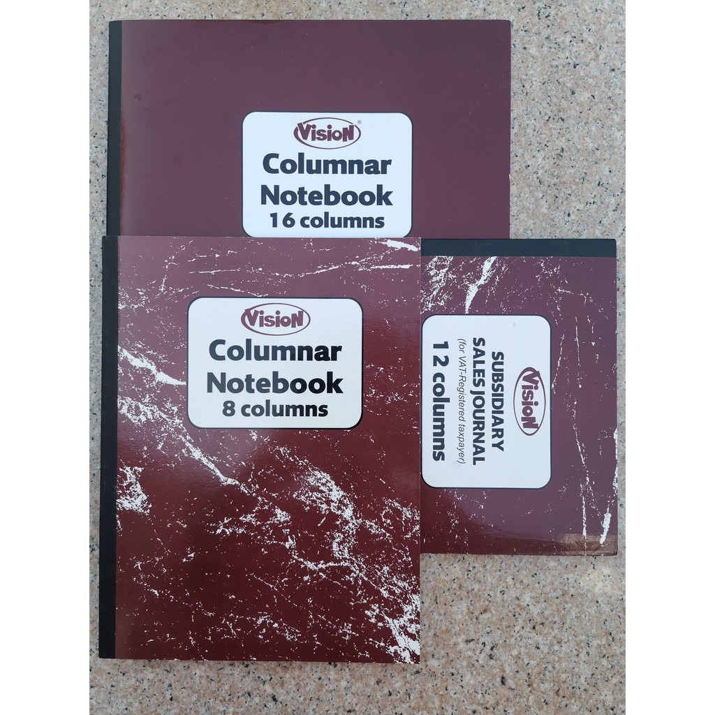 [Vision] Columnar Notebook [3,8,12,16 columns] | Shopee Philippines