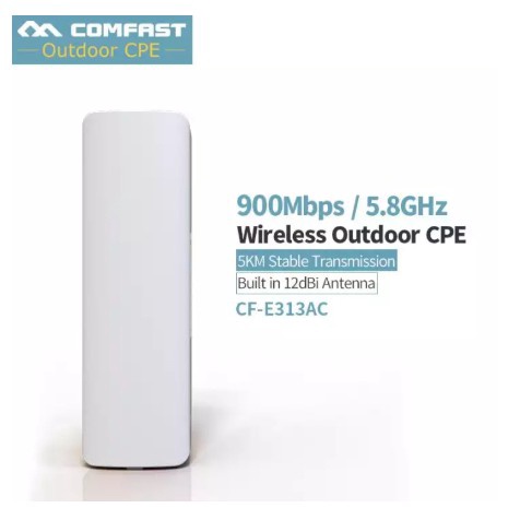 COMFAST CF-E313AC 900Mbps 5.8Ghz Outdoor Wireless AP Bridge 5KM WIFI ...