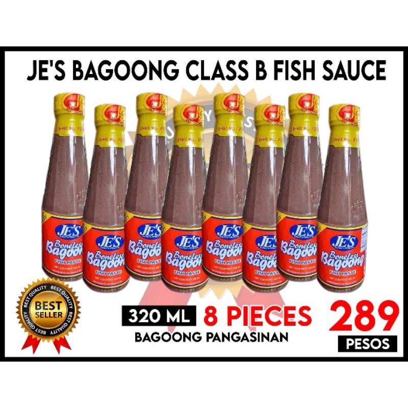 Boneless Bagoong Pure ISDA 320ML Original (8 Bottles) | Shopee Philippines
