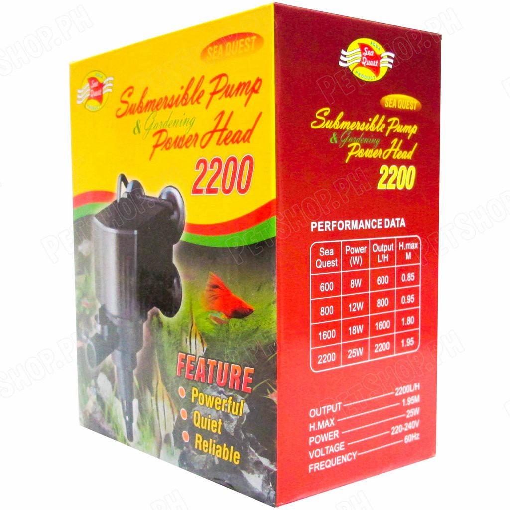 Sea Quest Submersible Pump 2200 | Shopee Philippines