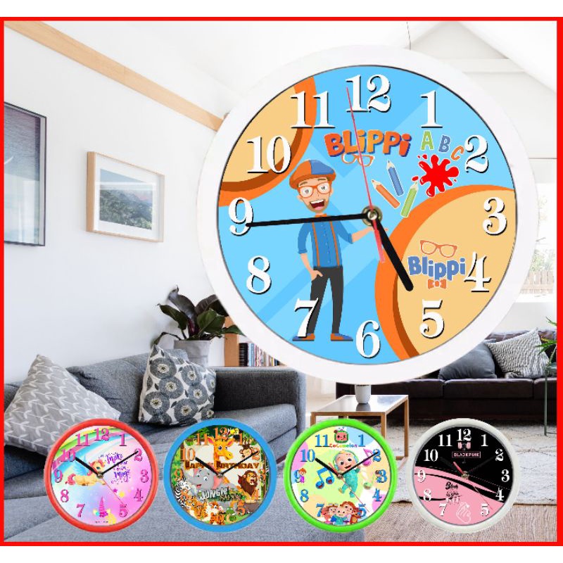Blippi Wall Clock Gift Souvenir | Shopee Philippines