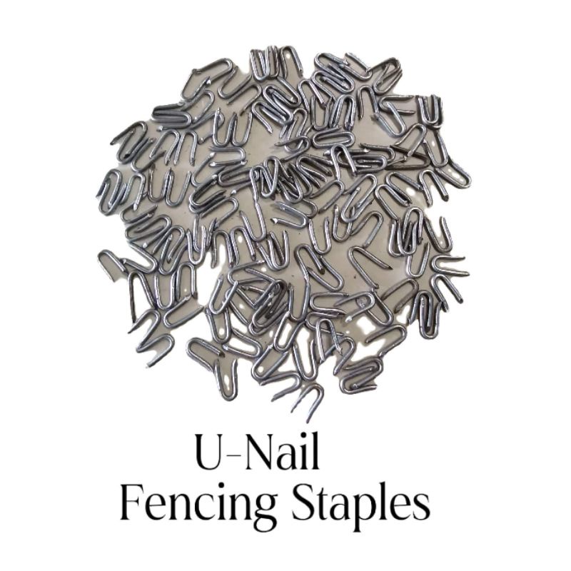 U-Nail clip / Barbed Wire clip / sold per 1/4, 1/2, 3/4, 1kl | Shopee ...
