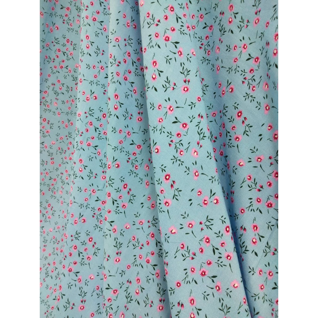 Challis Printed Fabric (Floral Design) | Shopee Philippines
