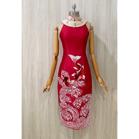 Cheongsam kinyang Red | Shopee Philippines
