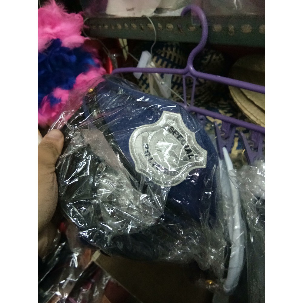 Police blue hat police cap | Shopee Philippines