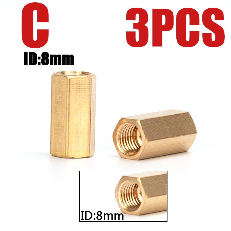 PCP Copper Double End Male-Male Plug M10x1 M8x1 Female Quick Coupler ...