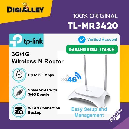 Tp-link TL-MR3420 Router 4G/3G USB Modem NEW FIRMWARE TPLINK MR3420 ...