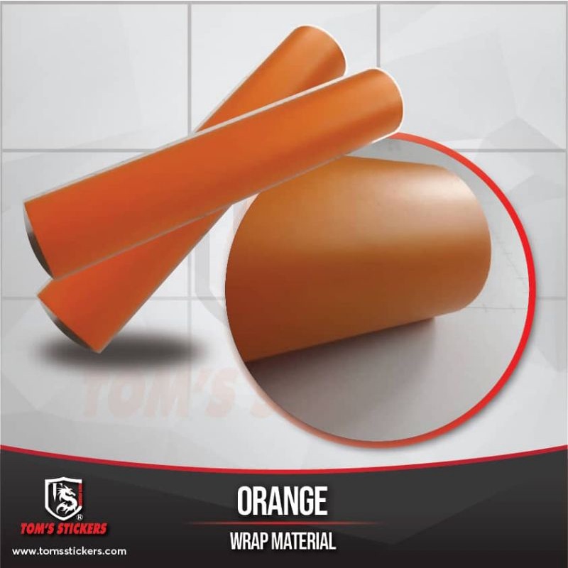 ORANGE COLOUR CAR WRAP STICKER | Shopee Philippines