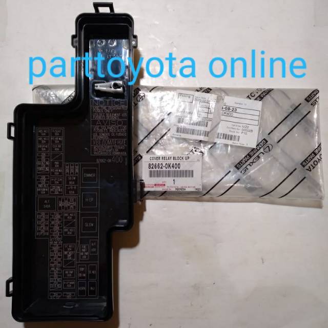 Original inova Reborn fortuner Reborn hilux Reborn fuse box cover ...