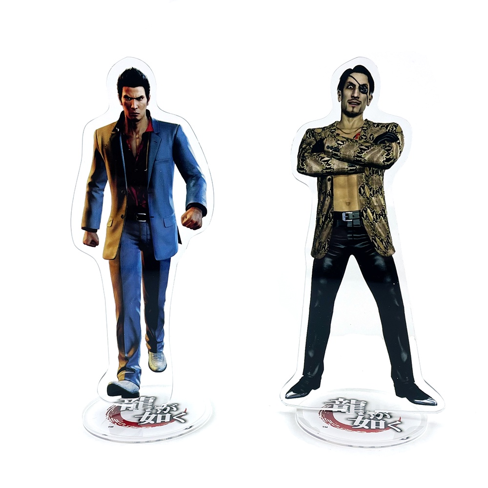Like a Dragon Ryuu ga Gotoku Kiryu Kazuma Goro Majima acrylic stand ...