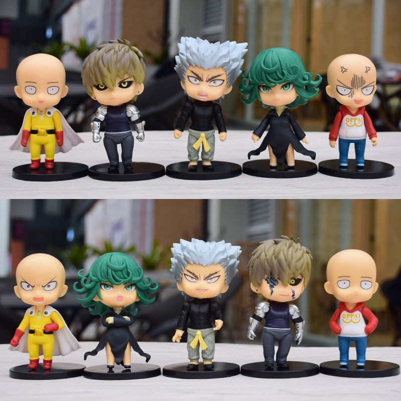 Q version of one punch Superman figure, bald, Saitama teacher, Genos ...