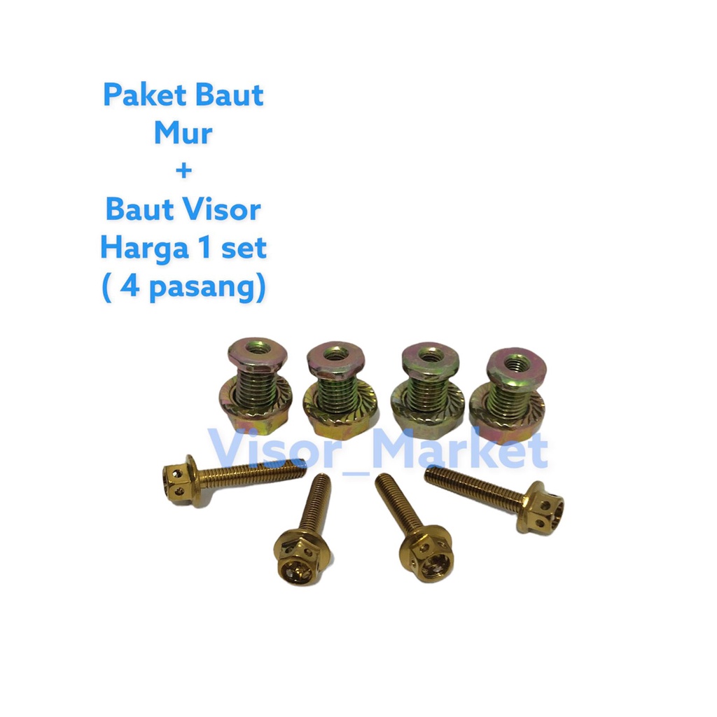 ANTI-BREAK BOLT NUT + HENG VISOR BOLT NMAX LEXI AEROX PCX XMAX | Shopee ...