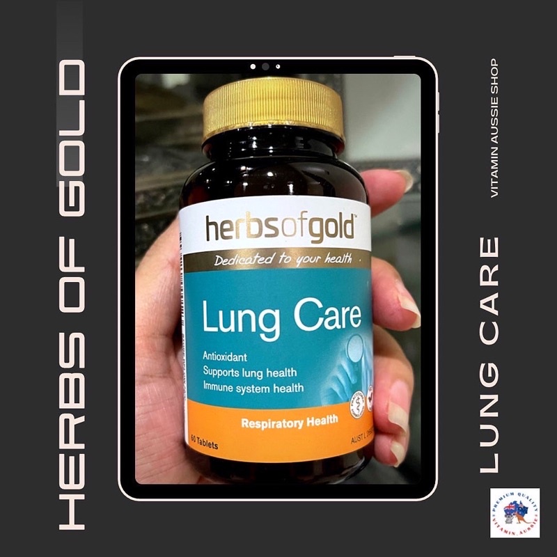 Herbs Of Gold Lung Care 60 Tablets Expire 7/24. | Shopee Philippines