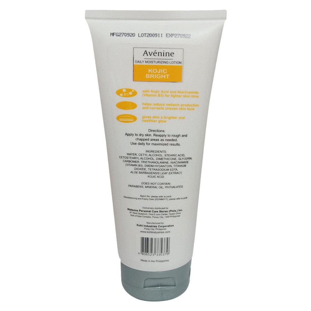 AVENINE White Extra Kojic Bright Body Lotion 250ml | Shopee Philippines
