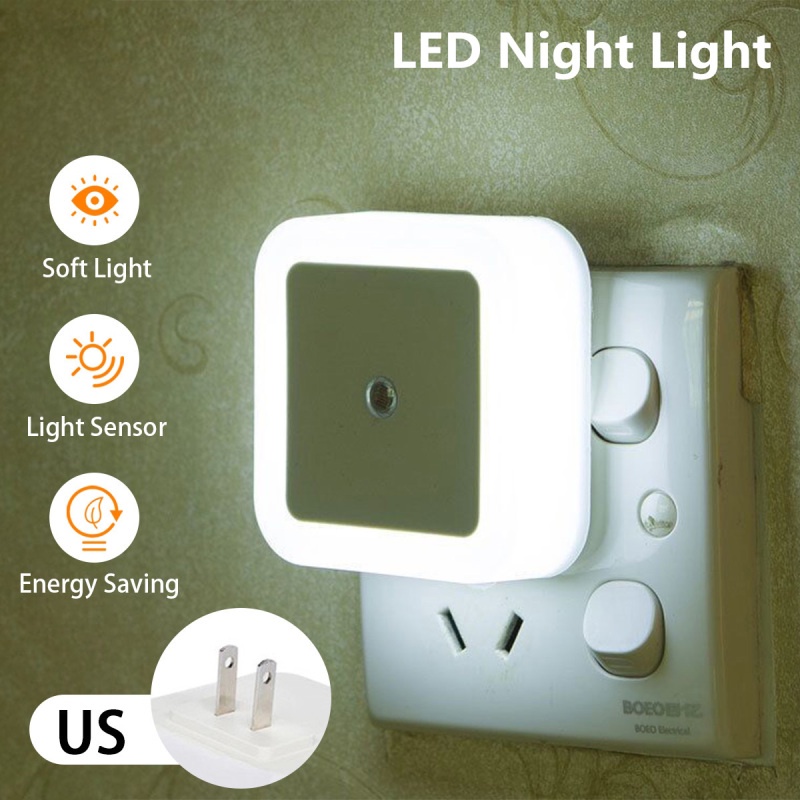 Auto LED Light Induction Sensor Control Sleeping Night Light Bedroom ...