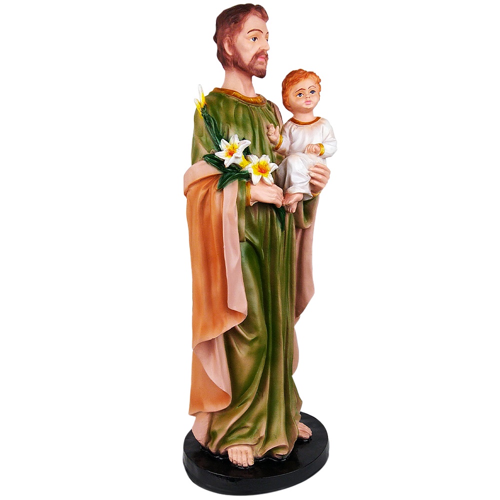 Statue Of Saint Joseph Yusuf Carrying Jesus Kanak 40cm Fiberglass ...