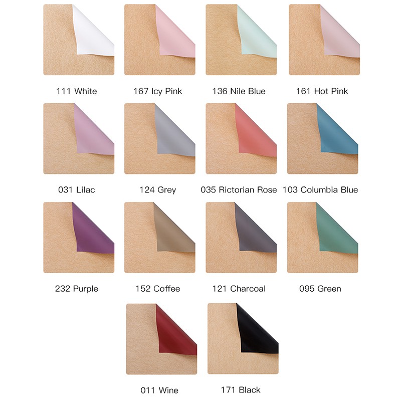 FLOPY [5 Sheets] Flower Wrap 2 side Choco FW-HA Flower Paper/ | Shopee ...