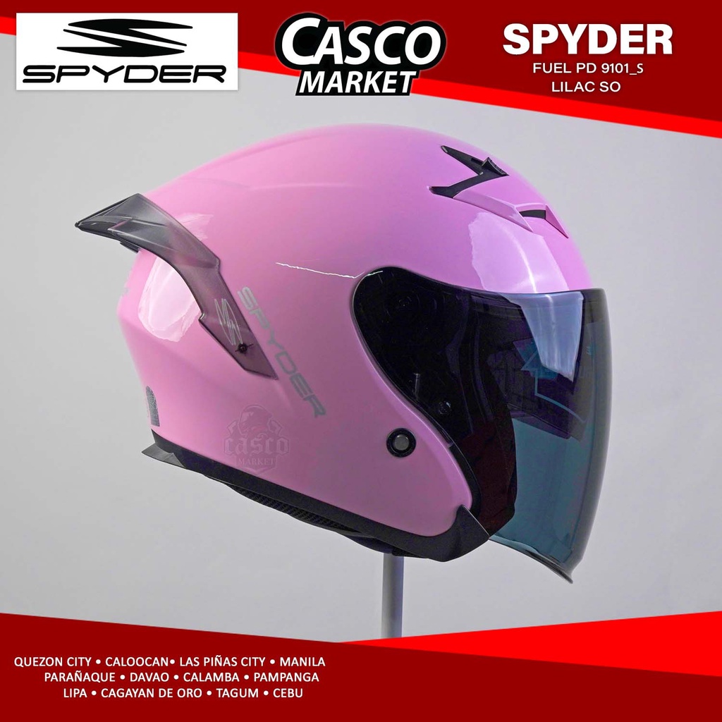 SPYDER FUEL PD HALF FACE SINGLE VISOR MOTORCYCLE HELMET | Shopee ...