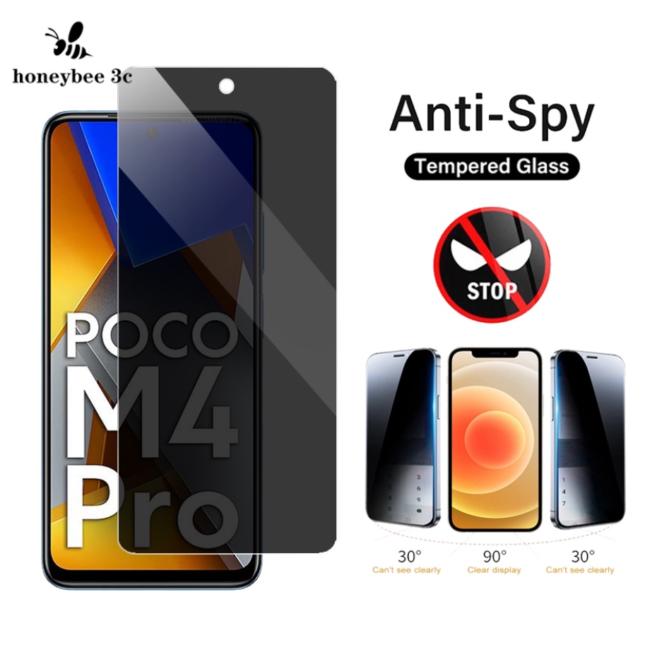 Anti Spy Privacy Tempered Glass Xiaomi Poco F5 X5 M5s M5 F4 X4 X3 Nfc