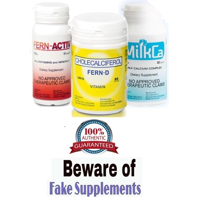 Fern Trio FERN D 60s softgels FERN ACTIV 60s and MILKCA 60s capsules epe | Shopee Philippines