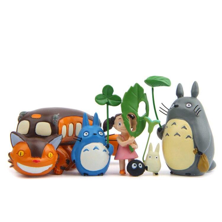 6pcs/set Anime Totoro Mei Cat Bus Mini Dolls Totoro My Neighbor Action ...