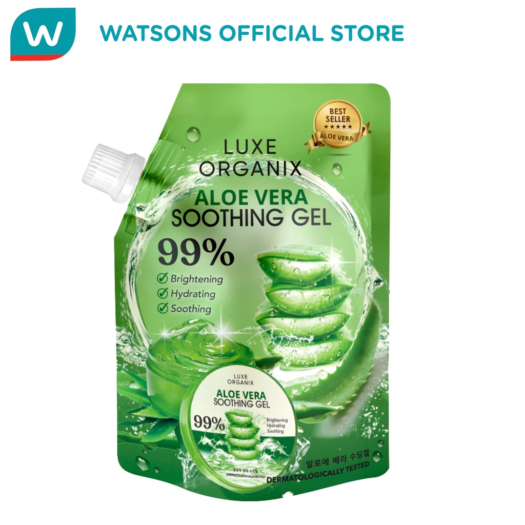 LUXE ORGANIX Aloe Vera Soothing Gel 100ml Sachet | Shopee Philippines