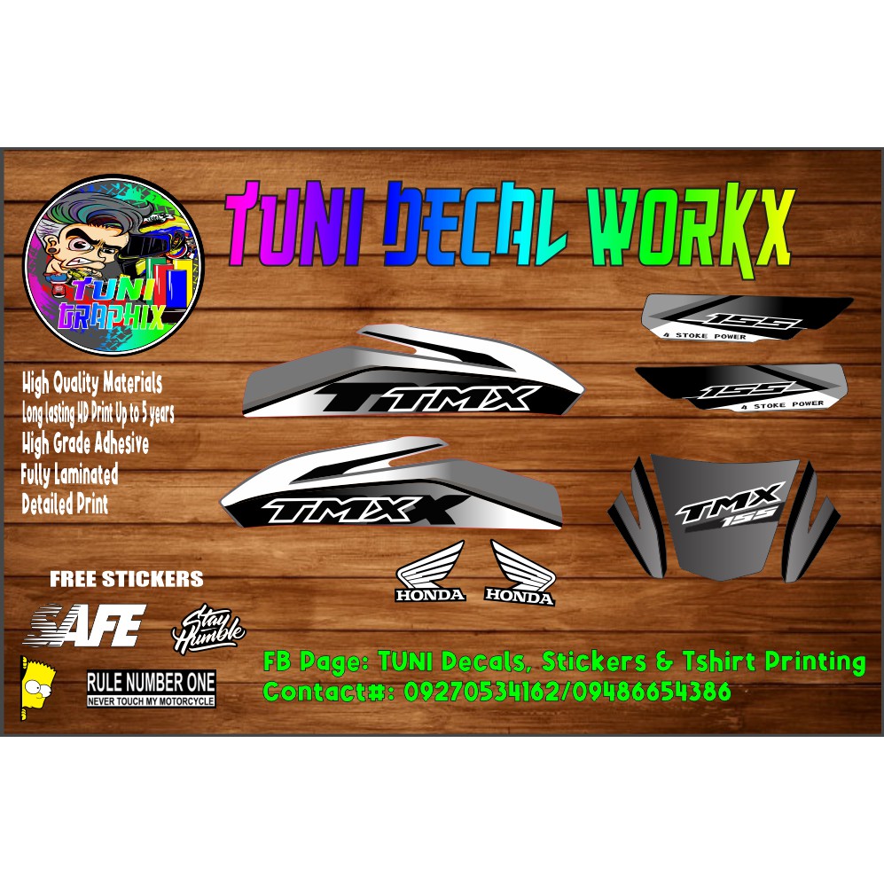 Honda TMX 155 Stock Decal w/ cowling | Shopee Philippines