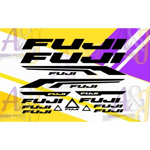 fuji bicycle frame design set vinyl cutout stickers | Shopee Philippines