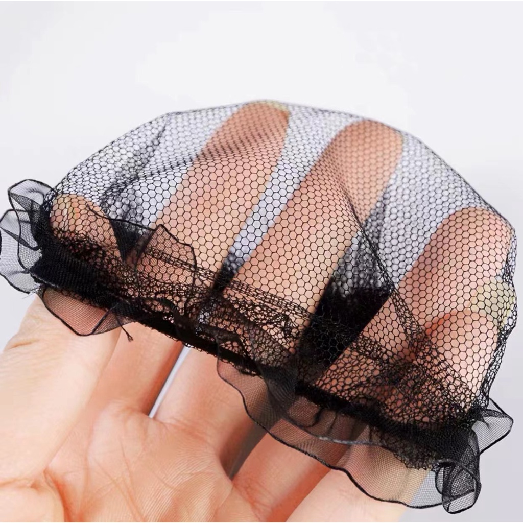 Ur Style Hair pony net with lace all black | Shopee Philippines