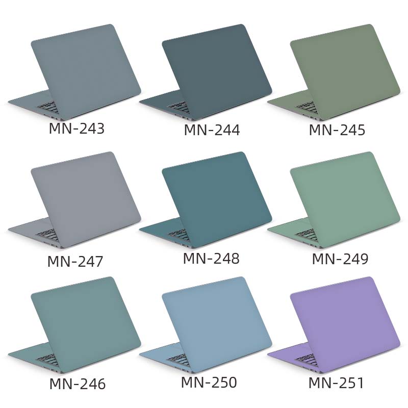 Green series pure color sticker laptop skin protective film, computer ...