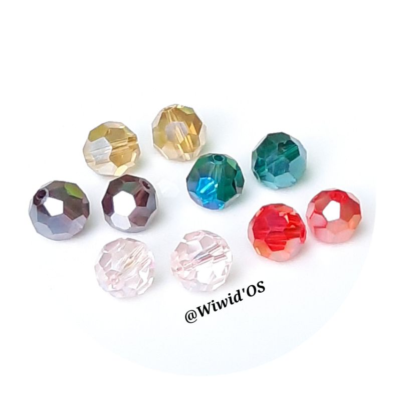 (10 Bj) Czech Crystal Globe AB 10mm | Shopee Philippines