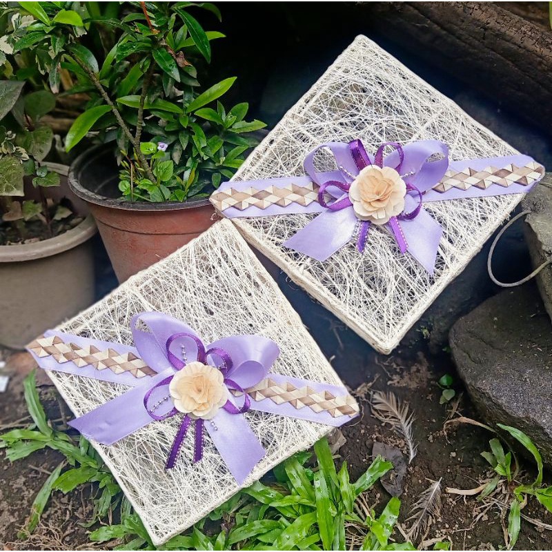 Square Abaca Box 6x6x3 inches for all occasions | Shopee Philippines
