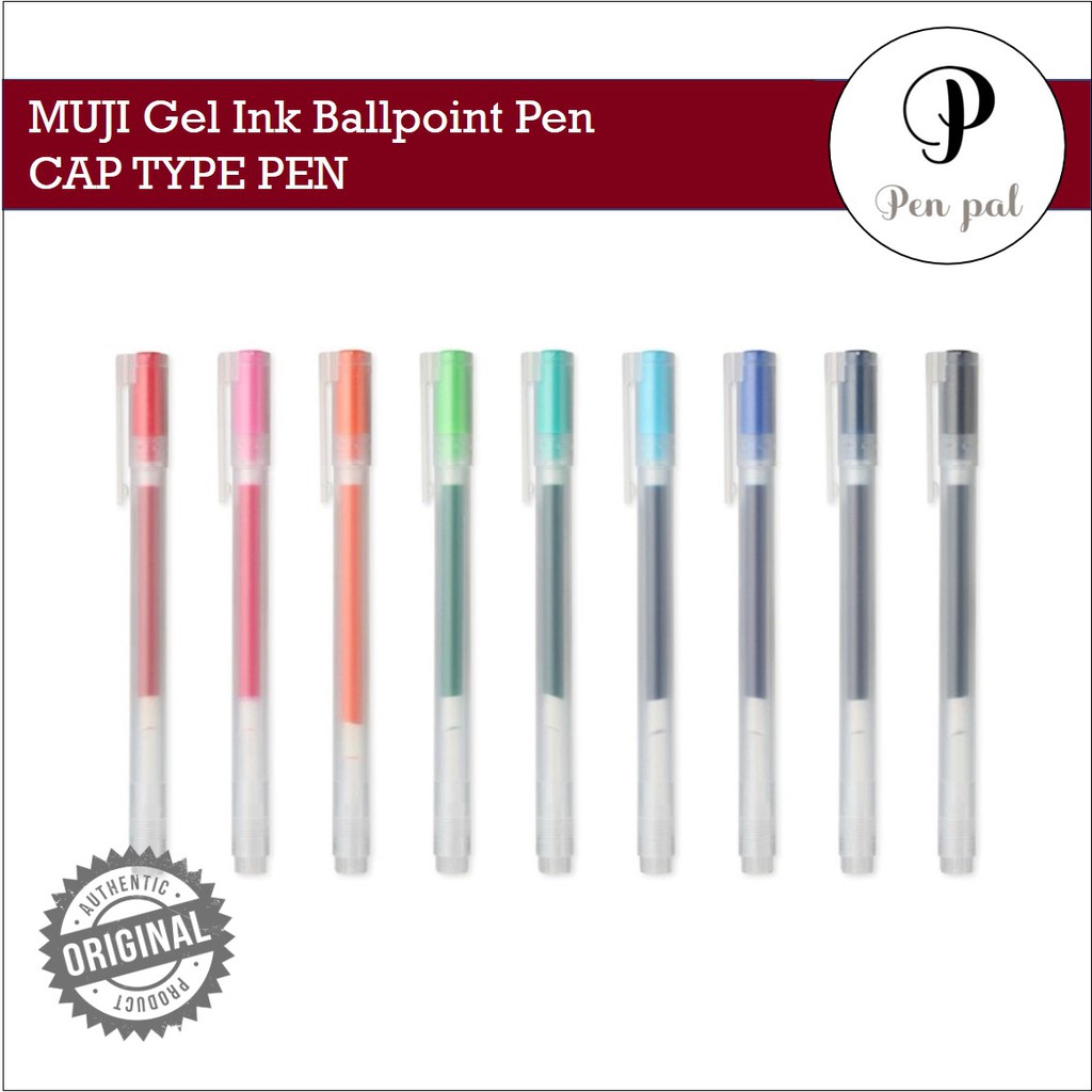 MUJI Gel Ink Ballpoint Pen CAP TYPE | Shopee Philippines