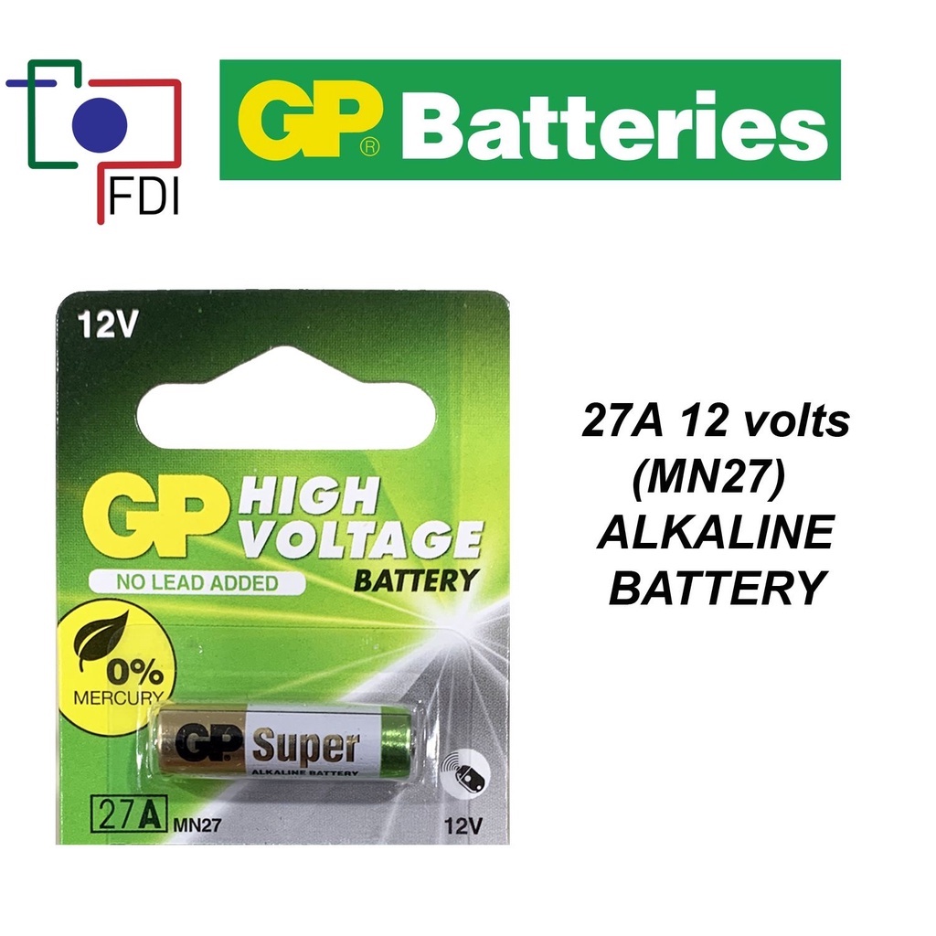 GP27A GP 27A GP-27A 12 volts 12v alkaline battery Car Key Remote ...