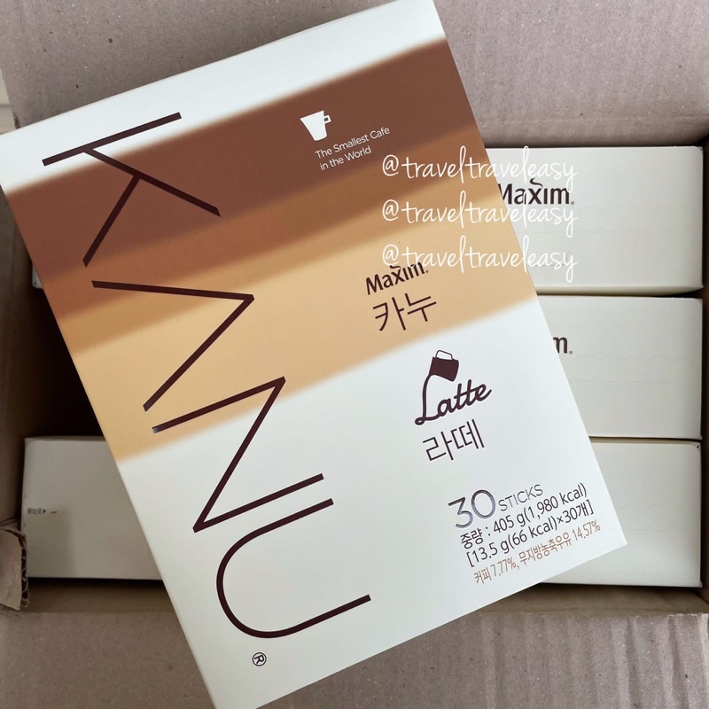 Kanu Maxim Latte Single Shot Korean Coffee Stick 30 Stick Coffee Milk ...