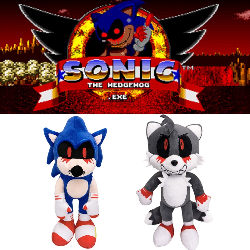 30CM Boneka Sonic EXE The Spirits Of Hell Plush Toy Evil Blood Soft ...