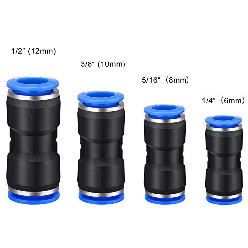 IN STOCK PU/PE4/6/8/10mm Pneumatic Plastic Push To Connect Fittings ...