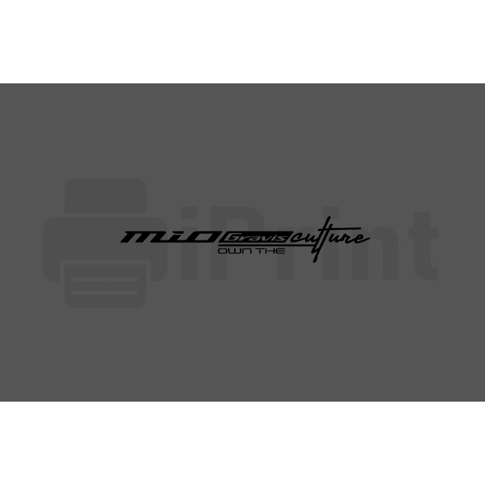 Yamaha Mio Gravis Sticker - Gravis Decals, Cut Out Sticker, Waterproof ...