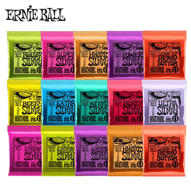 Ernie Ball Heavy Metal Rock Guitar Strings Electric Bass Set Classic ...
