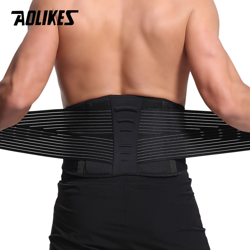 Lumbar Support Waist Back Strap Compression Springs Supporting For Men ...