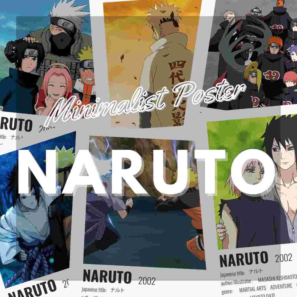 Anime Posters / Naruto Minimalist Poster Collection / A4 Anime Posters ...