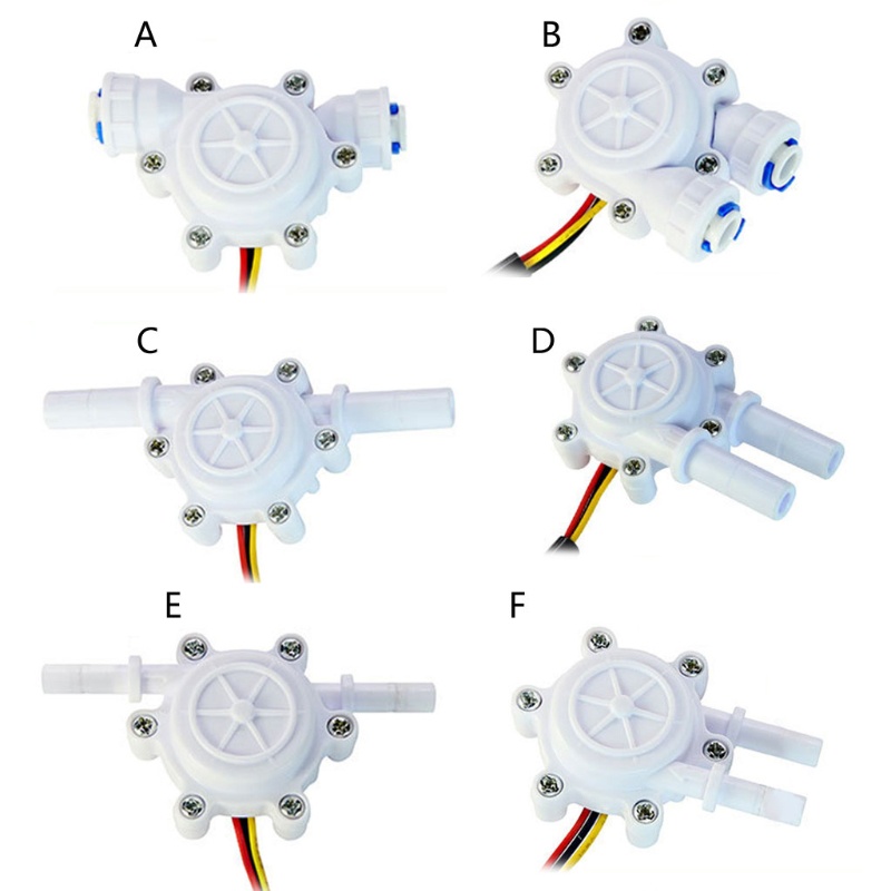 PCF* 0 2-8L min Water Hall Effect Flow Sensor Meter 1 4 Quick Connect ...