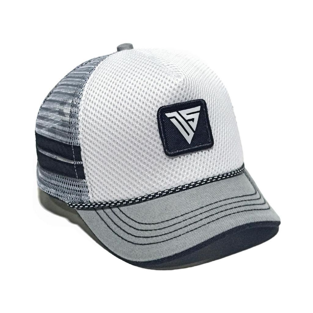 Ds Caps Short Visor Men's Trucker Hat Gray White | Shopee Philippines