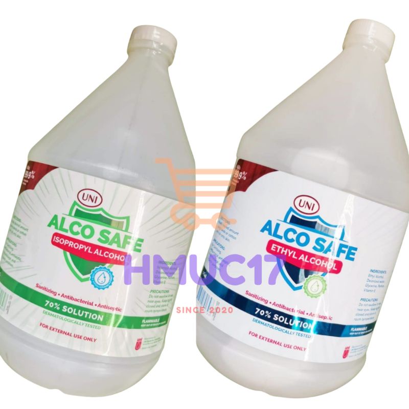 UNI ALCO SAFE, Isopropyl and Ethyl Alcohol 70% Solution | Shopee ...