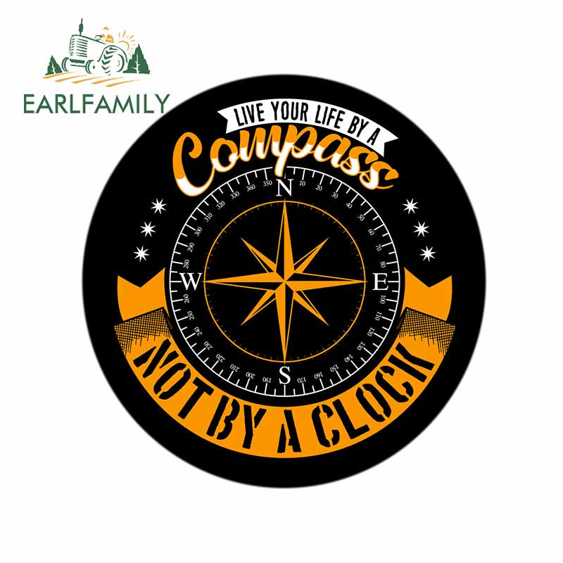 EARLFAMILY 13cm for Compass Car Sticker Vinyl Personality Waterproof ...