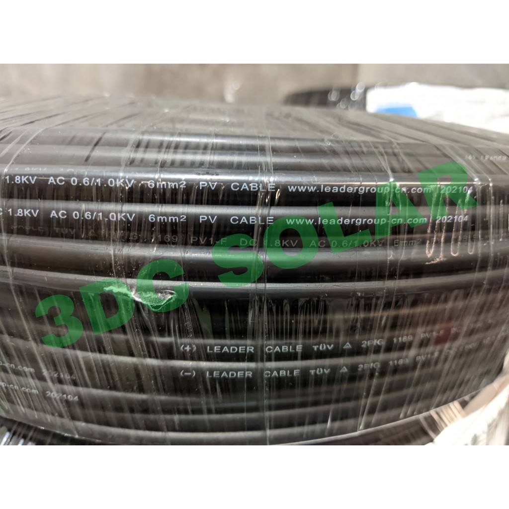 1 ROLL (100 Meters) SOLAR PV CABLE Leader Brand | 4mm2, 6mm2, 2.5mm2 ...