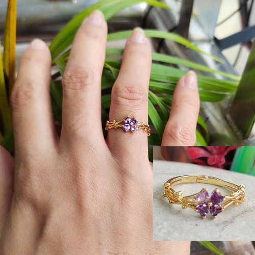 Natural Stone four leaf clover Amethyst All purpose Protection for ...